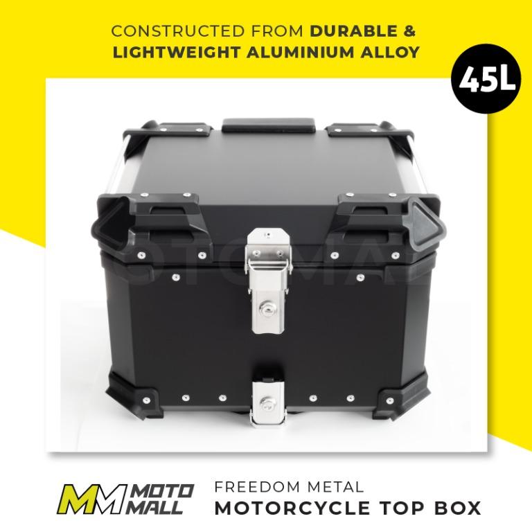 Motorcycle Aluminium Metal Top Box 45L , Motorcycles, Motorcycle ...