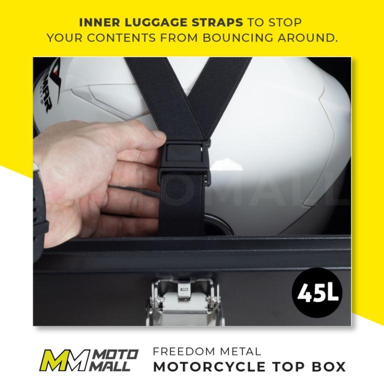 Motorcycle Aluminium Metal Top Box 45L , Motorcycles, Motorcycle ...