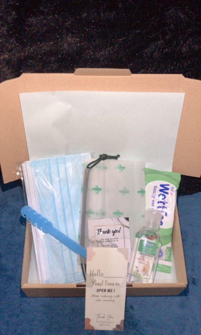 new normal kit gift box, Kesehatan & Kecantikan, Kulit, Sabun & Tubuh ...