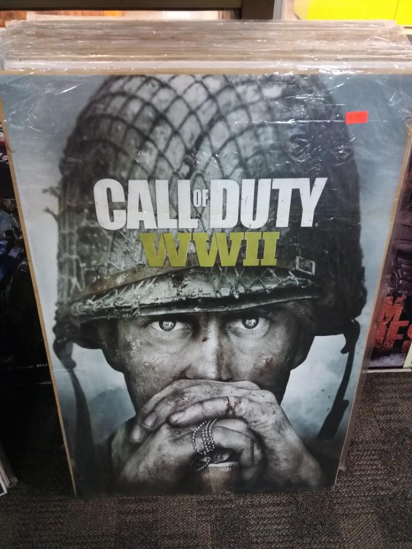 POSTER GAMES CALL OF DUTY WWII, Furniture & Home Living, Home Decor ...
