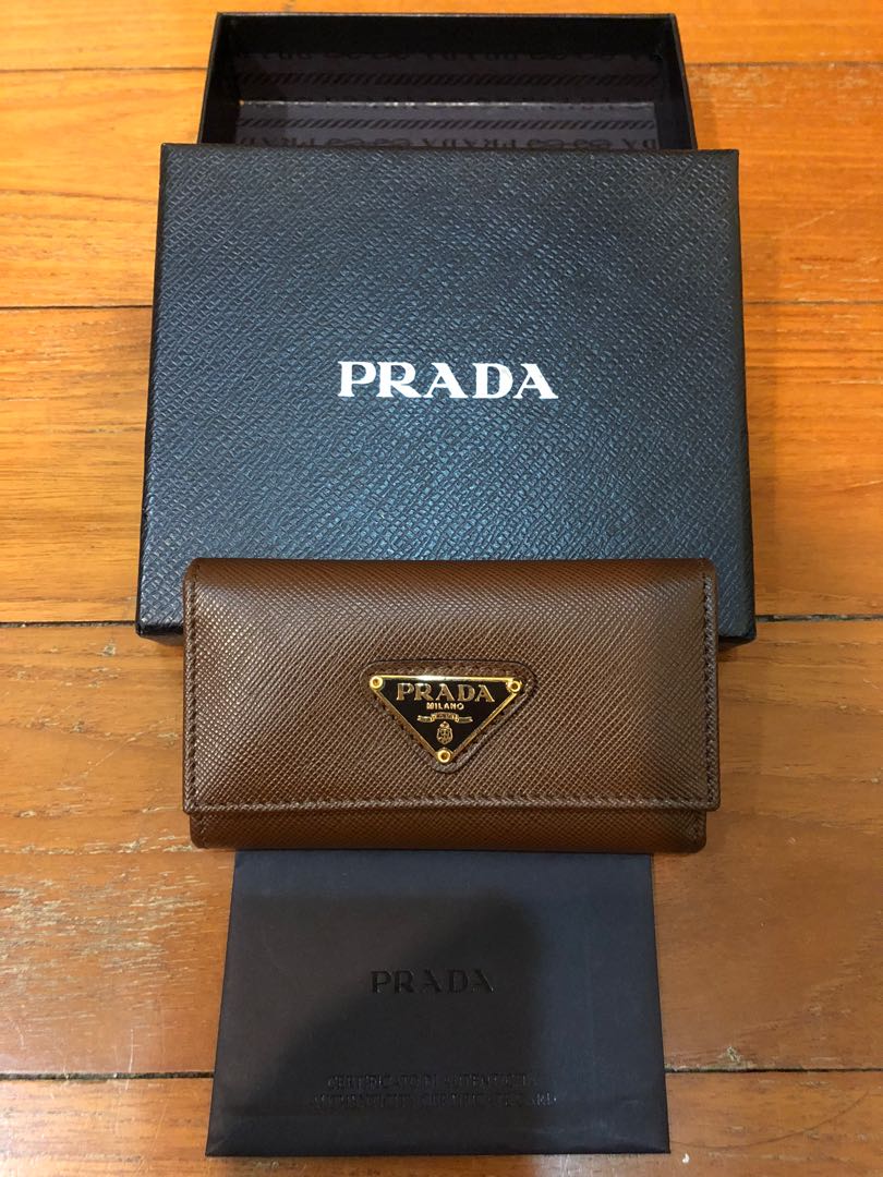 Prada key pouch, Luxury, Accessories on Carousell