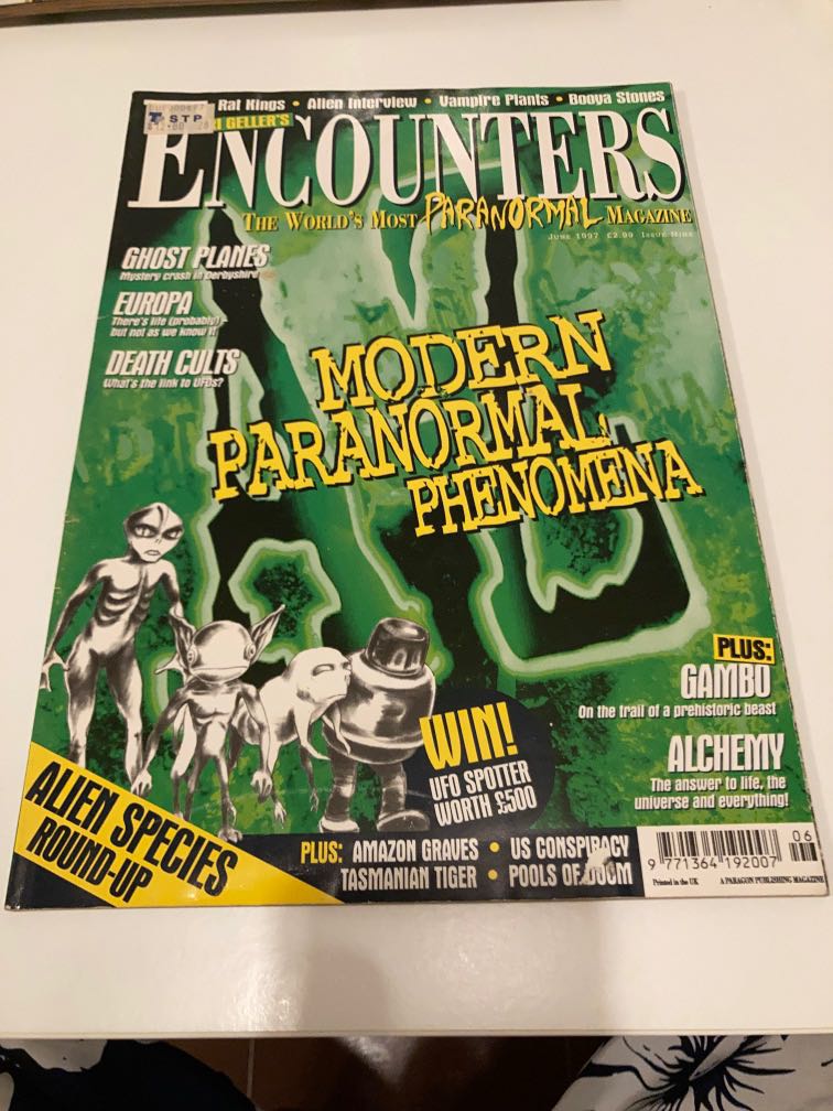 Rare Encounters paranormal magazine #9 from UK . Good condition, Books ...