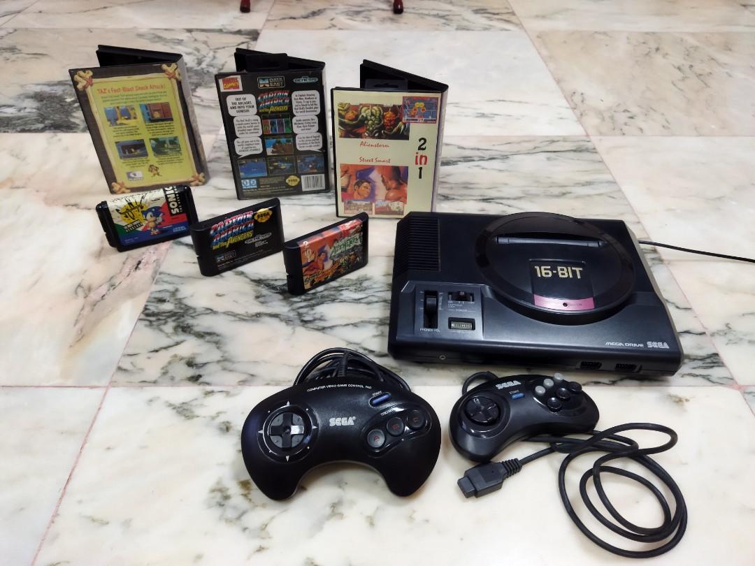 SEGA 16-bit Mega Drive Console 1601-07 Original Vintage Retro Gaming ...