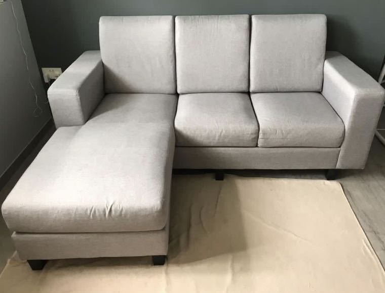 Sofa 3 seater (L shaped) moving out sale, Furniture & Home Living ...