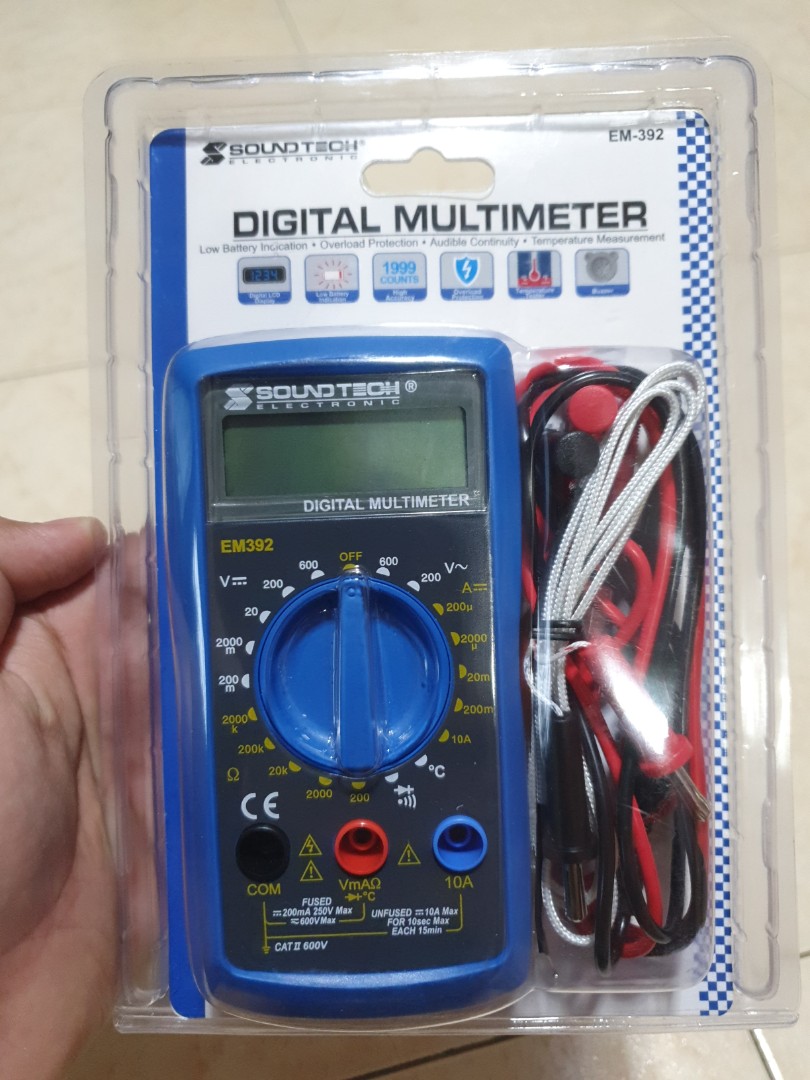 SOUNDTECH™ DIGITAL MULTIMETER, Health & Nutrition, Health Monitors ...