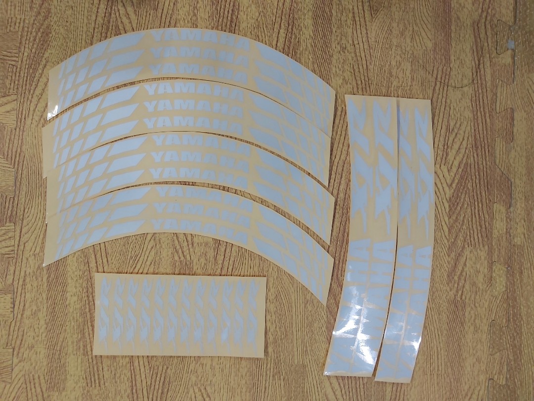 Yamaha X1r 135 Rim Decal, Motorcycles, Motorcycle Accessories on Carousell