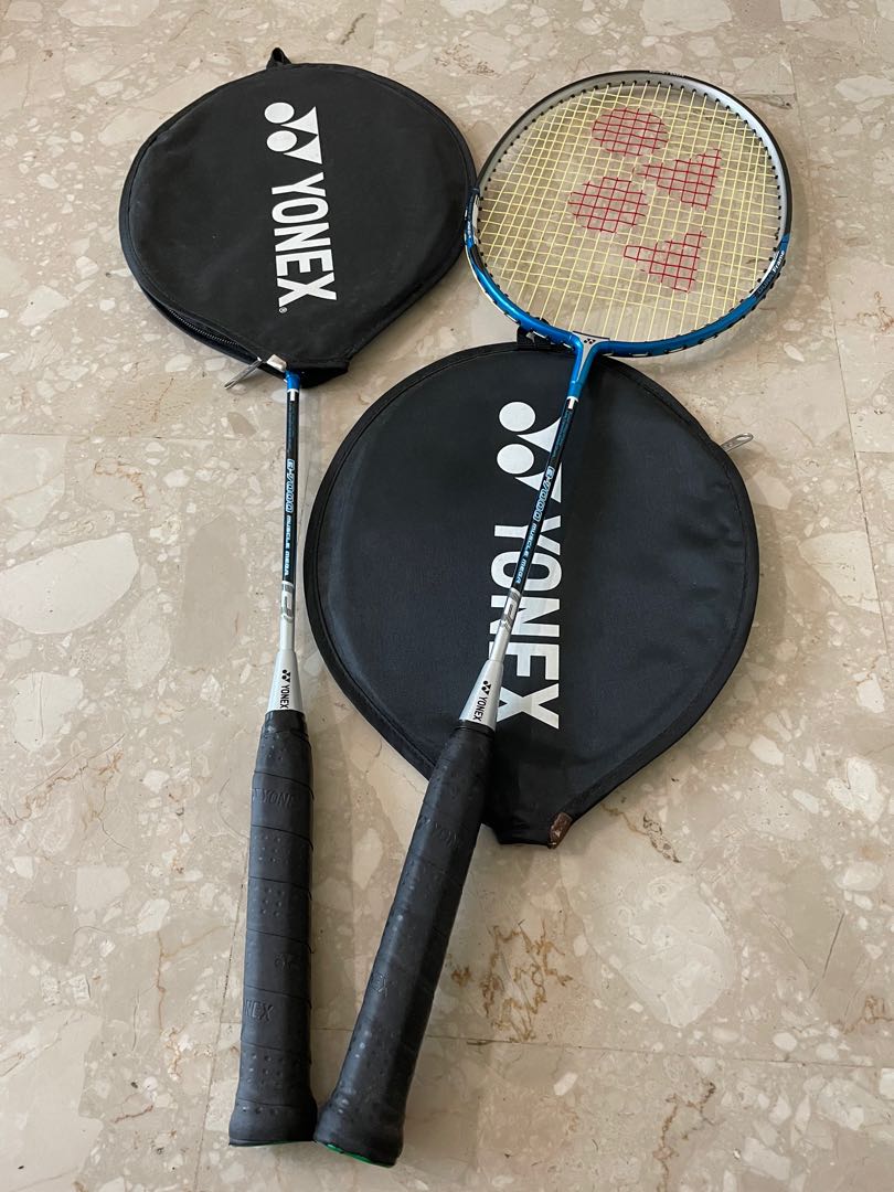 Yonex Badmiton bats (2 bats), Sports Equipment, Sports & Games, Racket ...