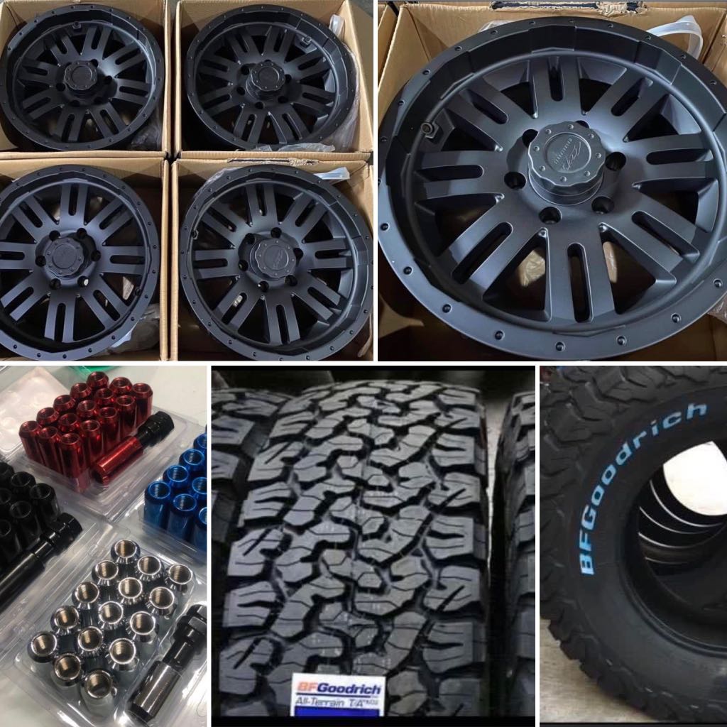 17" MB Wheels VDrive A67 Mags 6Holes pcd 139 paired With BF Goodrich ...