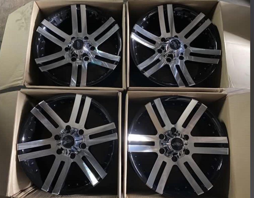 17" MB Wheels Vortex A308 Mags 6Holes pcd 139 paired with BF Goodrich ...