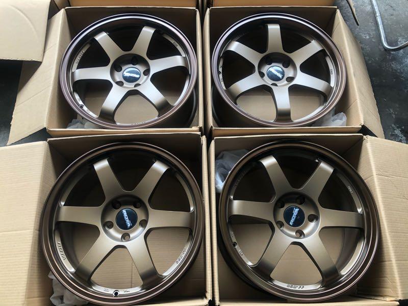 18" Rota Grid Flow Forged Magwheels 5Holes pcd 114 Speed bronze bnew ...