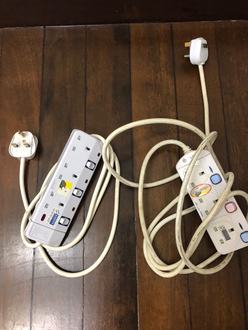 3 way extension cord (UK), TV & Home Appliances, Electrical, Adaptors ...