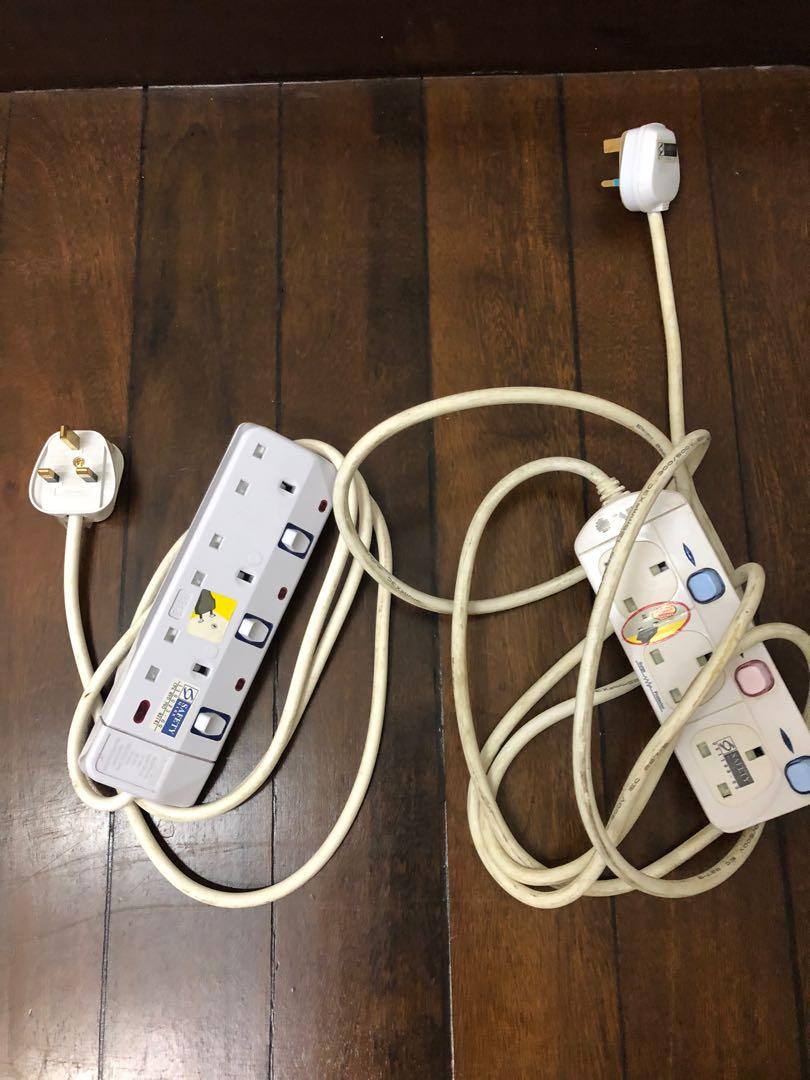 3 way extension cord (UK), TV & Home Appliances, Electrical, Adaptors ...