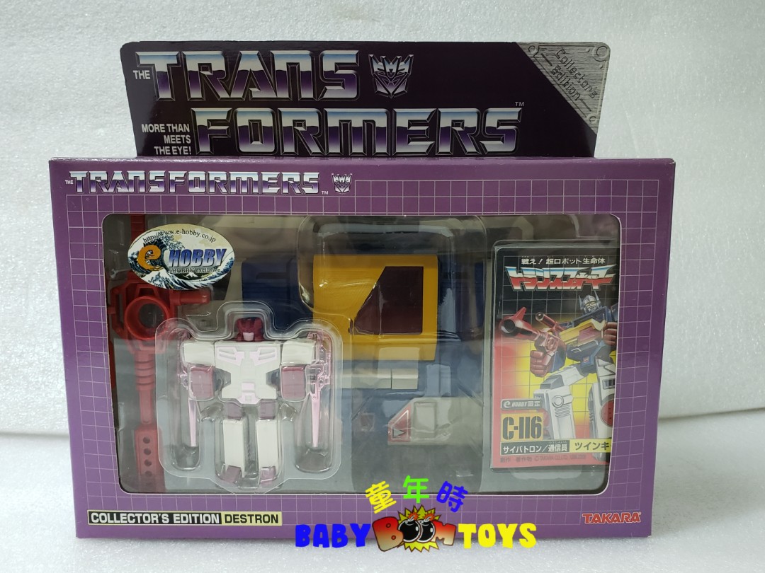 懷舊絕版 全新 e-hobby 限定版 Transformers Ehobby Exclusive C-116 Twincast G1 Hasbro Takara Tomy 變形金剛 拍子達 ...