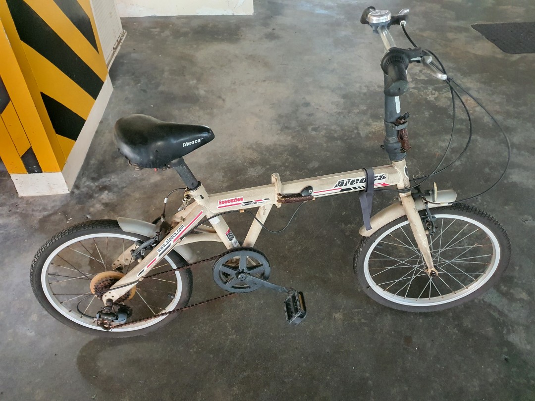 Aleoca Folding bike 16 inch bike shimano gear, Sports Equipment ...