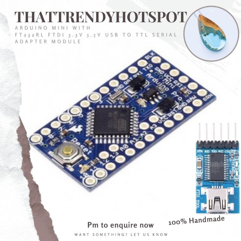 Arduino pro mini with Ft232 RL use to TTL Serial Adaoptor Module ...