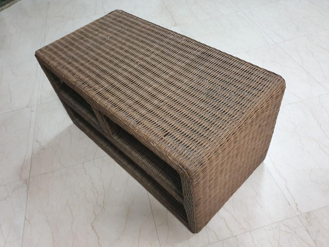 Barang Barang rattan coffee table, Furniture & Home Living, Furniture ...