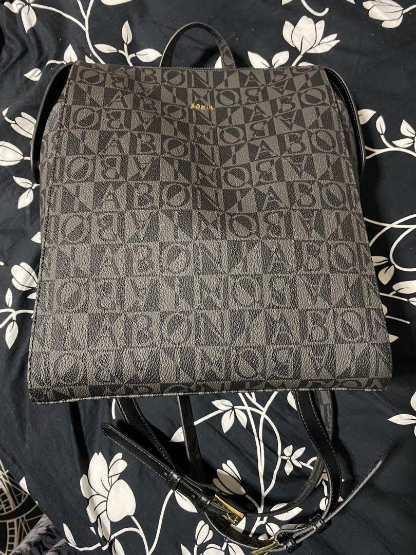 Bonia Monogram Backpack, Luxury, Bags & Wallets on Carousell