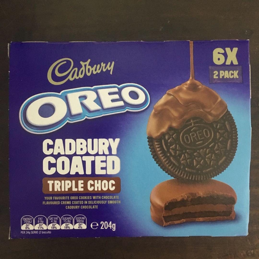 Cadbury Coated Oreo - Triple Choc, Food & Drinks, Packaged & Instant ...
