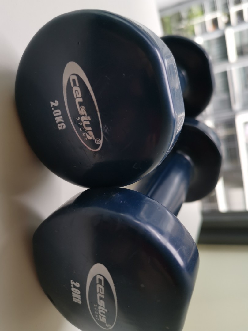 Celsius Sport 2kg Dumbbells, Sports Equipment, Exercise & Fitness ...