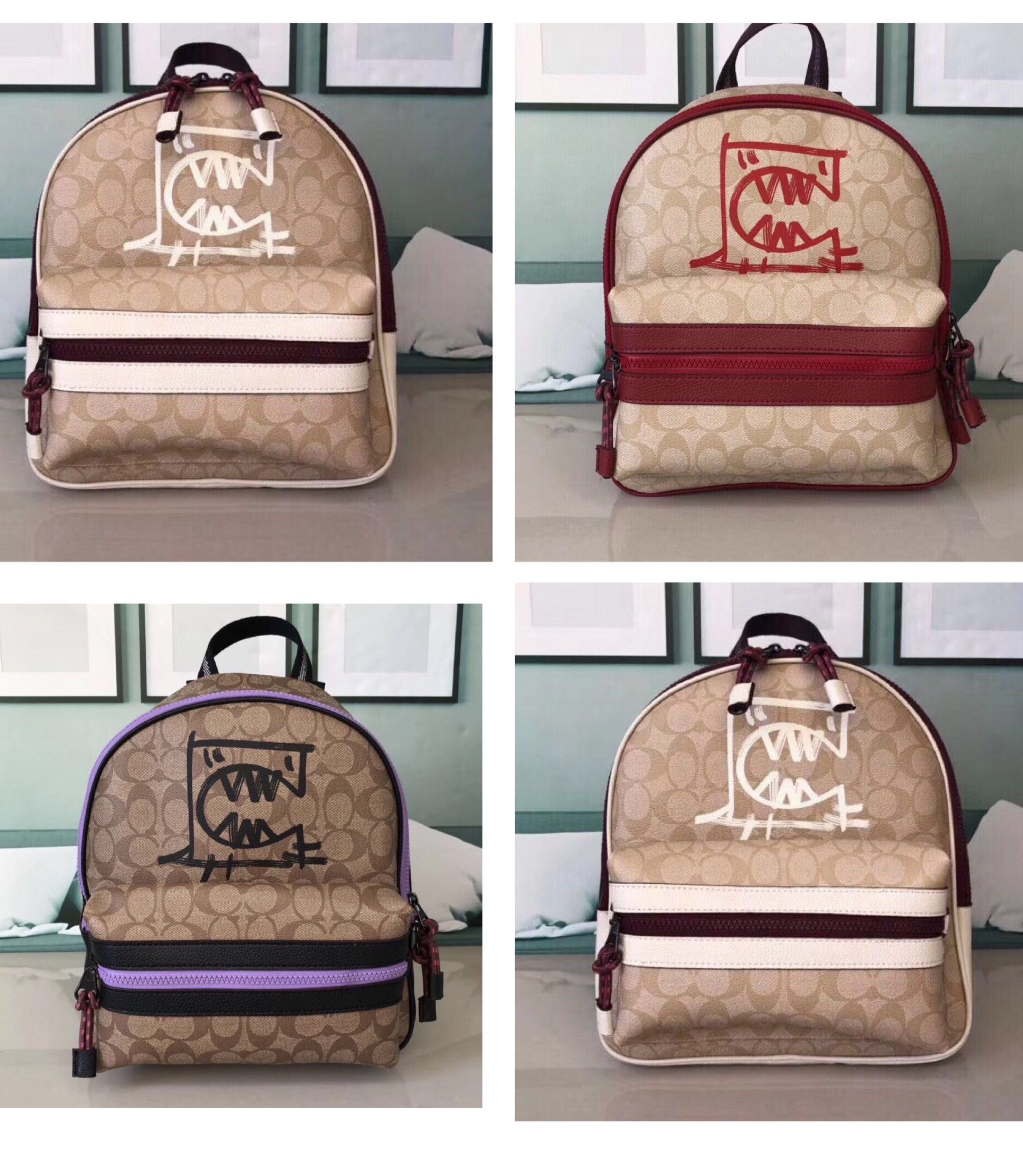 Coach Charlie Backpack Rexy Logo, Women's Fashion, Bags & Wallets ...