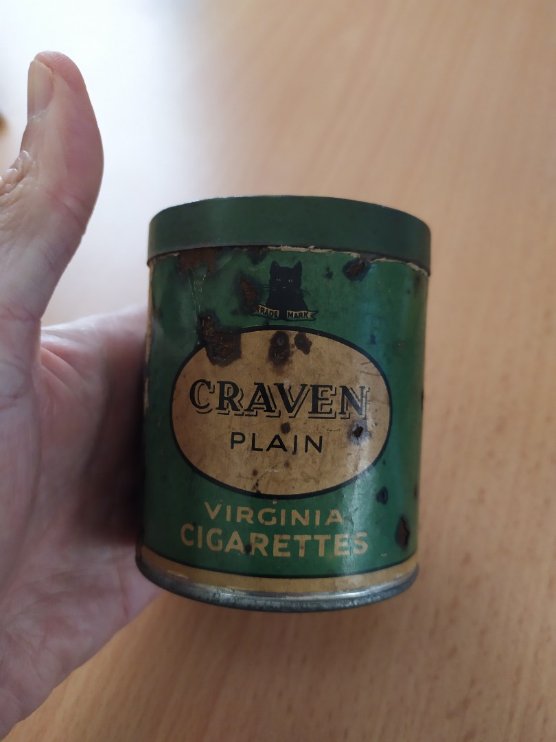 Vintage Craven Plain Cigarette Tin, Hobbies & Toys, Collectibles ...