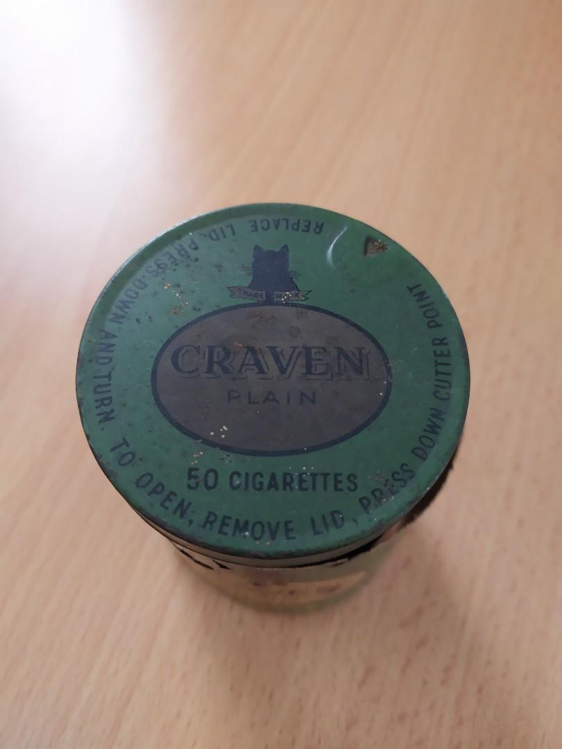 Vintage Craven Plain Cigarette Tin, Hobbies & Toys, Collectibles ...