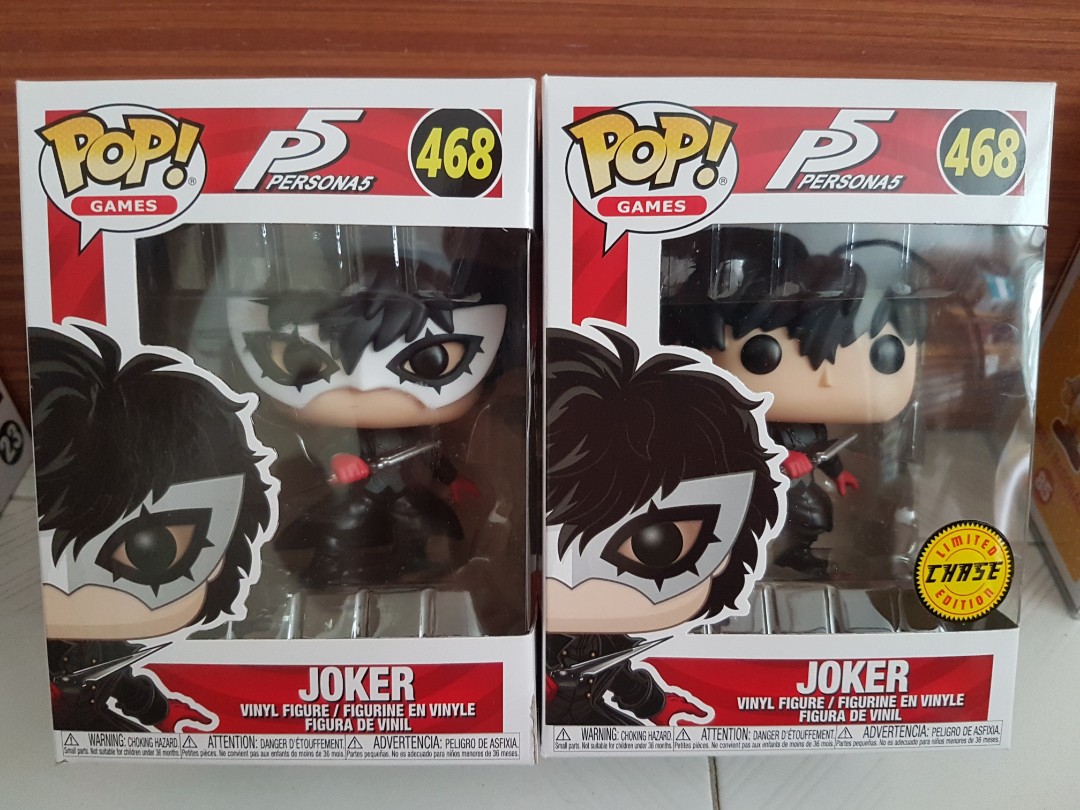 Funko persona 5 joker & chase, Hobbies & Toys, Toys & Games on Carousell