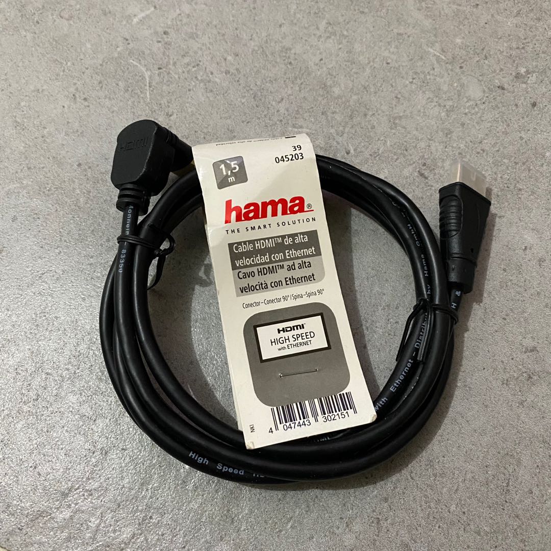 全新hama high speed HDMI線 (1.5m), 電腦＆科技, 電腦周邊及配件, 電腦線、轉接線及轉換器 - Carousell