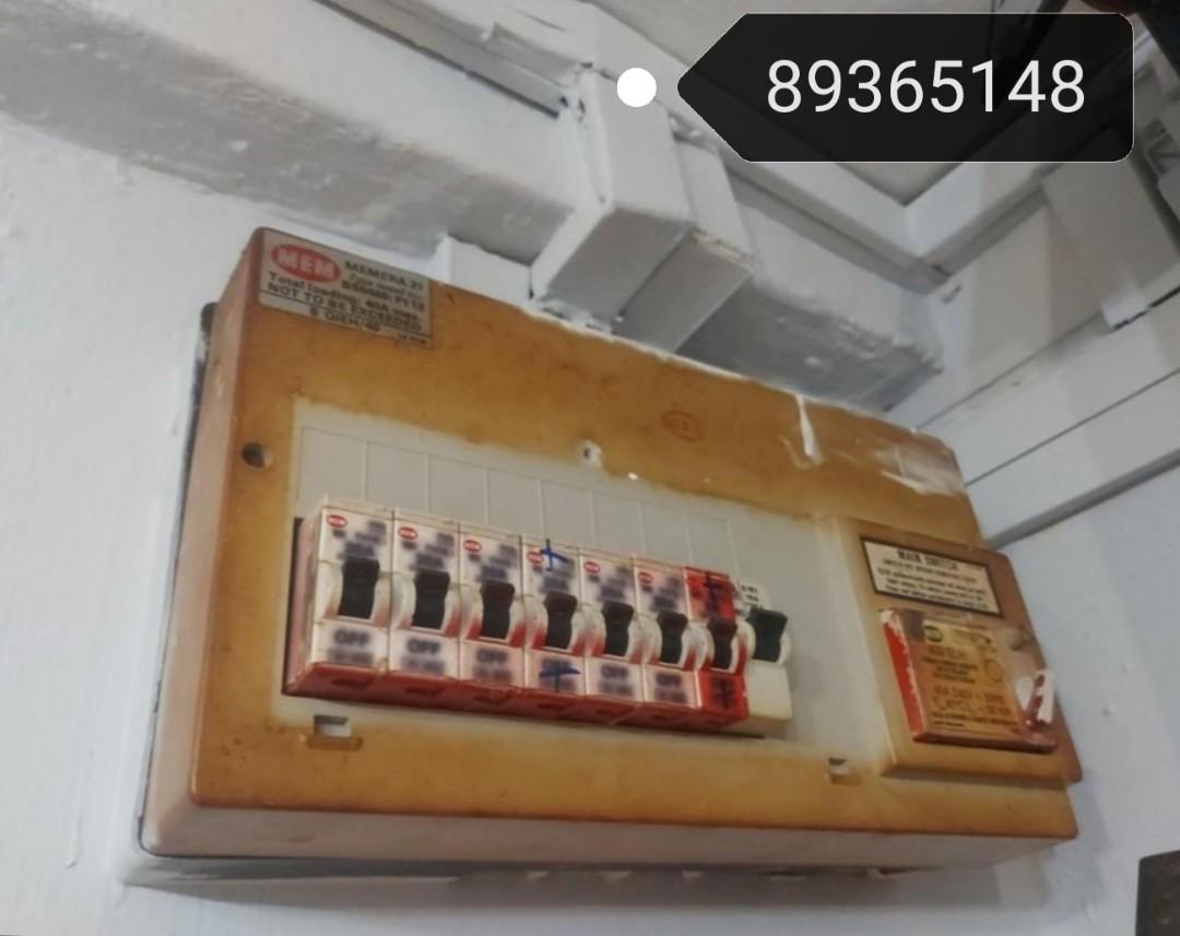 hdb db box circuit breaker replacement, Furniture & Home Living, Home ...