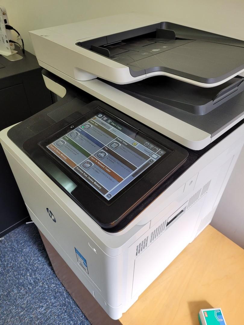 HP Colour Laserjet M577 printer, 電腦＆科技, 打印機及影印機 - Carousell