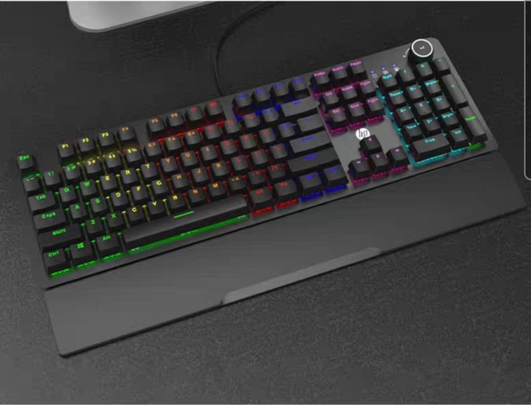 HP K10G Mechanical Keyboard 104Keys, Computers & Tech, Parts & Accessories, Computer Keyboard on ...