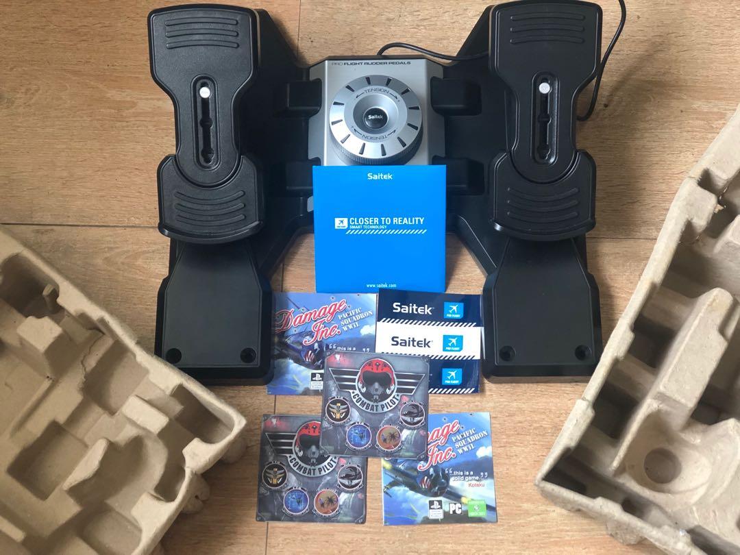 Logitech Saitek Flight Simulator Full Setup, Video Gaming, Gaming ...