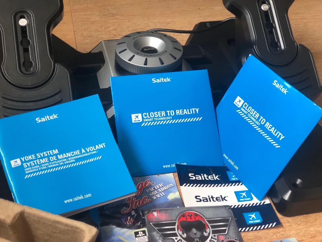 Logitech Saitek Flight Simulator Full Setup, Video Gaming, Gaming ...