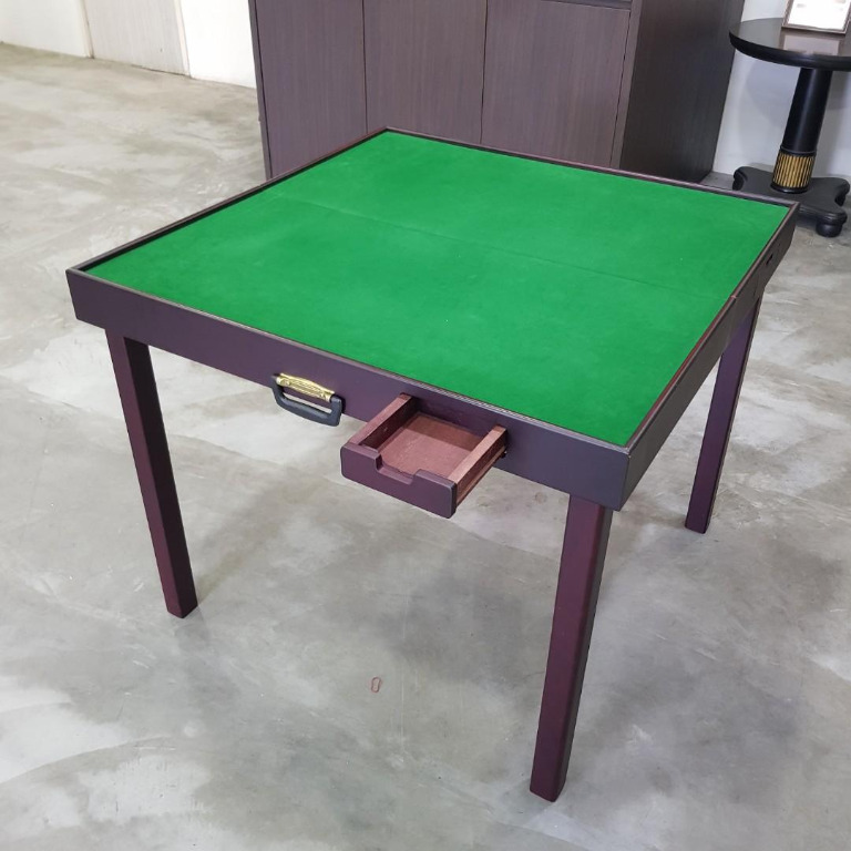 Mahjong Table Foldable wood table, Furniture & Home Living, Furniture ...