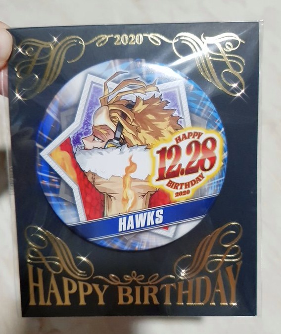 MHA BNHA Hawks 2020 Birthday Badge, Hobbies & Toys, Memorabilia ...
