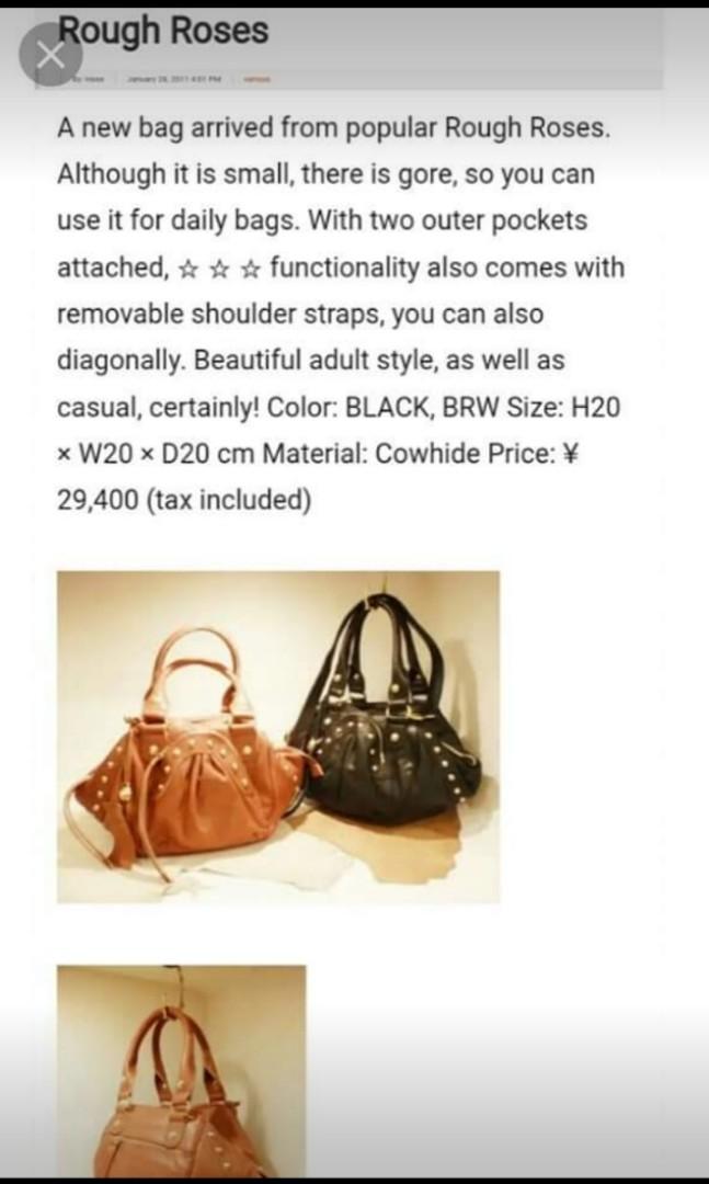 Rough Roses (2way Bag), Women's Fashion, Bags & Wallets, Cross-body ...