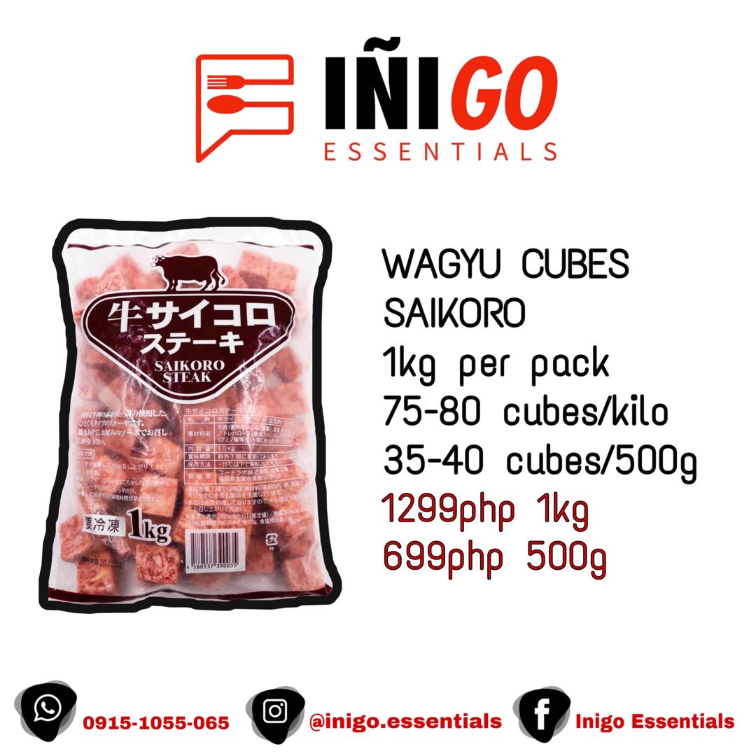 Saikoro wagyu cubes, Food & Drinks, Fresh Produce on Carousell