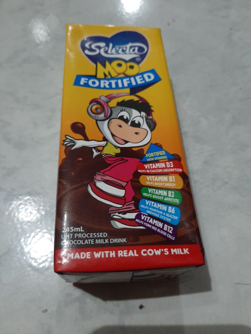 Selecta Moo Fortified Chocolate Milk Drink 245 mL, Babies & Kids ...