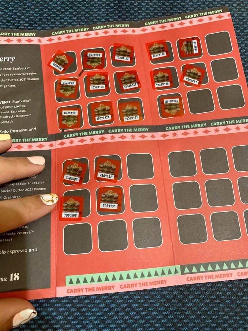 Starbucks Sticker card complete, Hobbies & Toys, Stationary & Craft ...