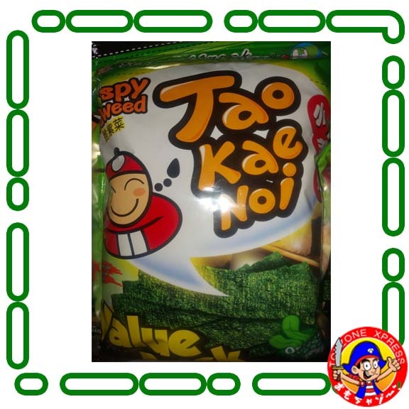 Tao Kae Noi Crispy Seaweed Snack Value Pack 59g (ORIGINAL FLAVOR), Food ...