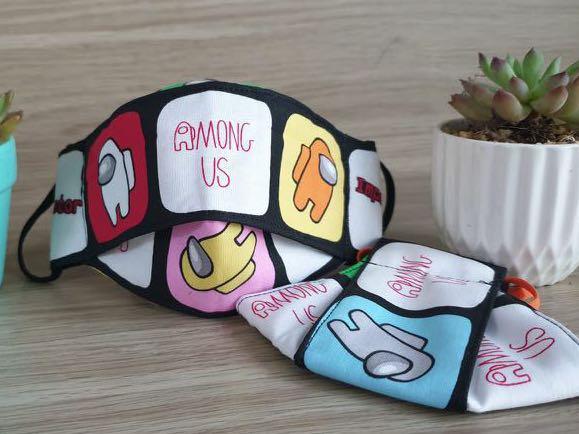 Among us mask 3D mask origami mask boat mask CNY mask handmade mask ...
