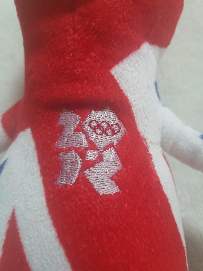 Authentic 2012 London Olympic Games Mascot Union Jack Wenlock Plush ...