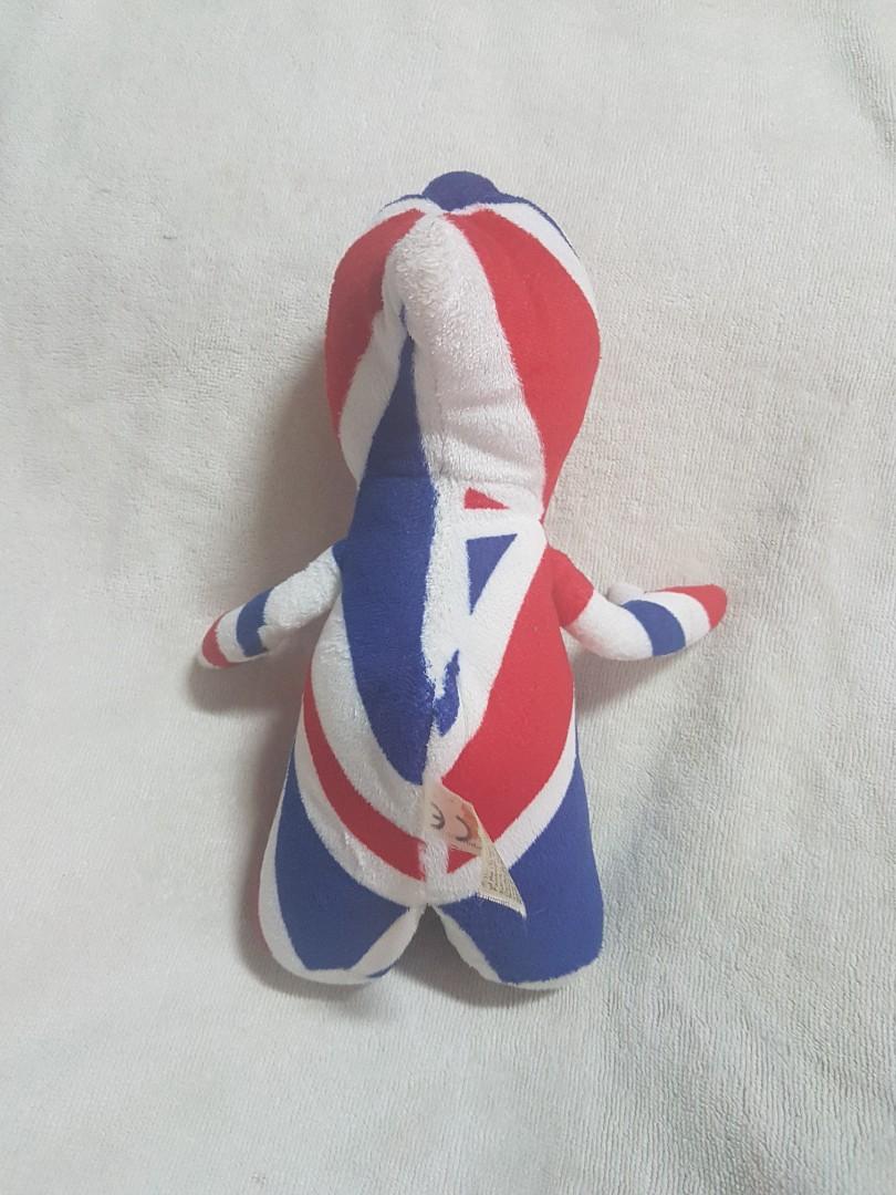Authentic 2012 London Olympic Games Mascot Union Jack Wenlock Plush ...