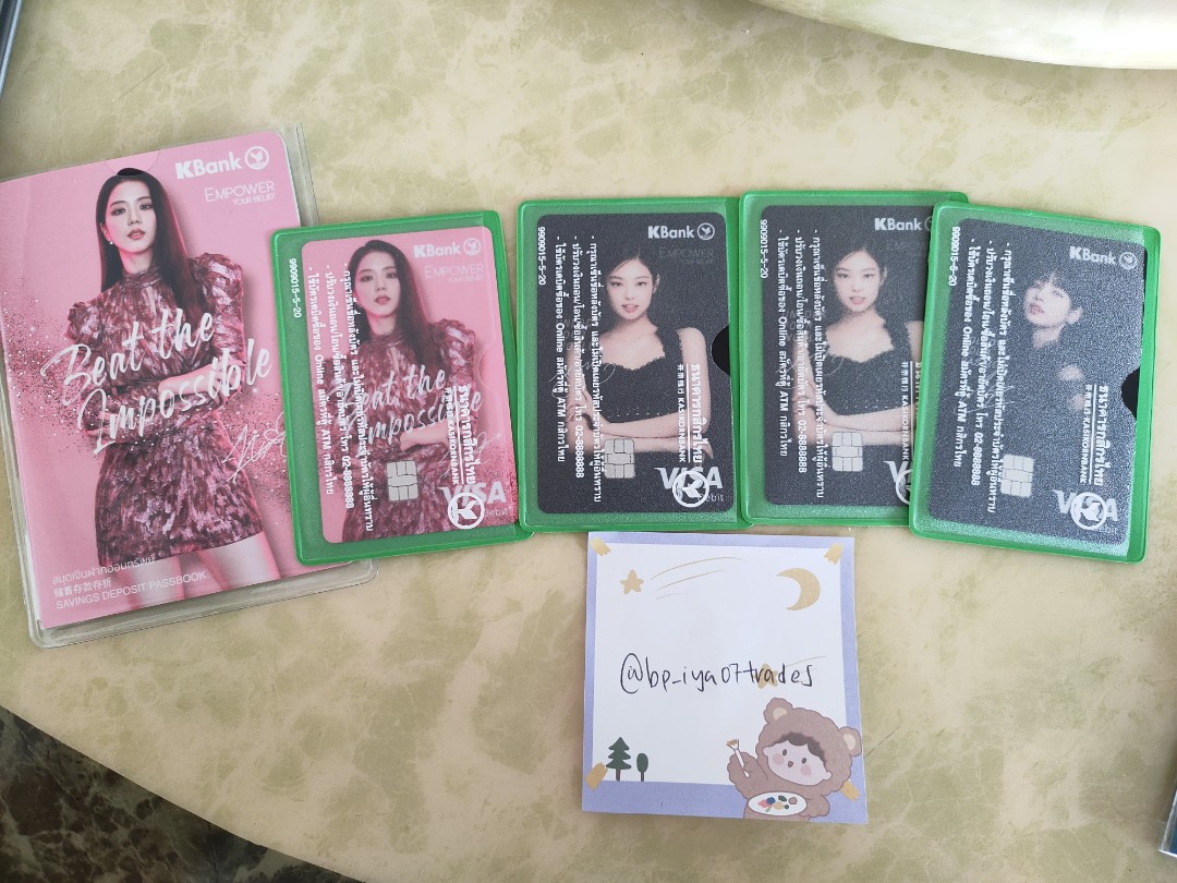Blackpink KBank 2019,2020 debit card, Hobbies & Toys, Memorabilia ...