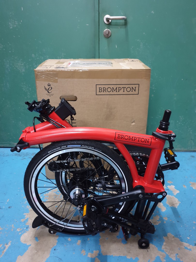 Brompton M6L rocket red black edition foldable bike, Sports Equipment ...