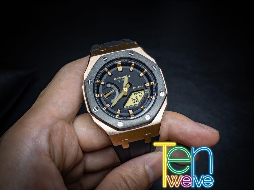 Casio G-Shock GA-2100 GA-2110 GA2100 GA2110 CasiOak V3 Custom Mod with ...