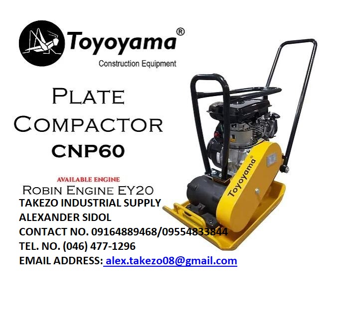 CNP60 PLATE COMPACTOR, Commercial & Industrial, Construction Tools ...