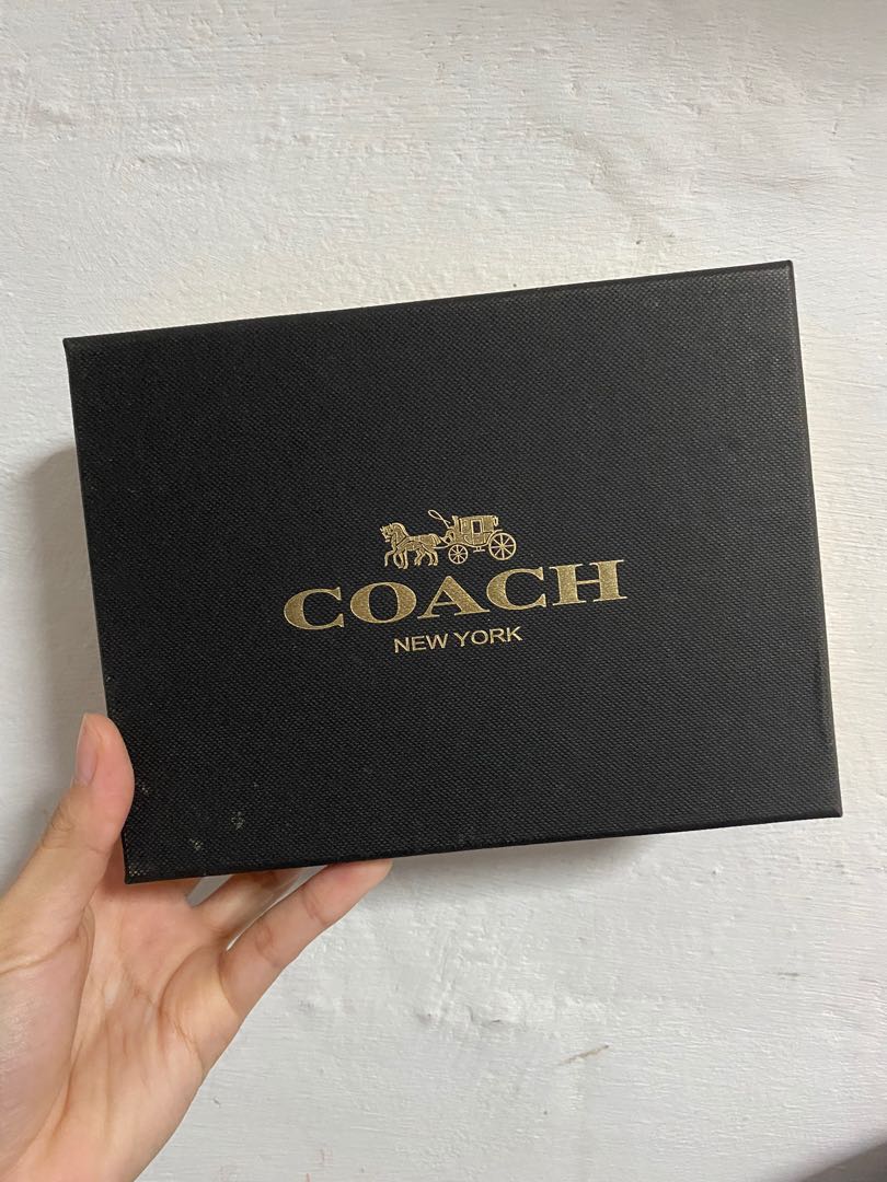 Coach empty gift box, Luxury, Accessories on Carousell