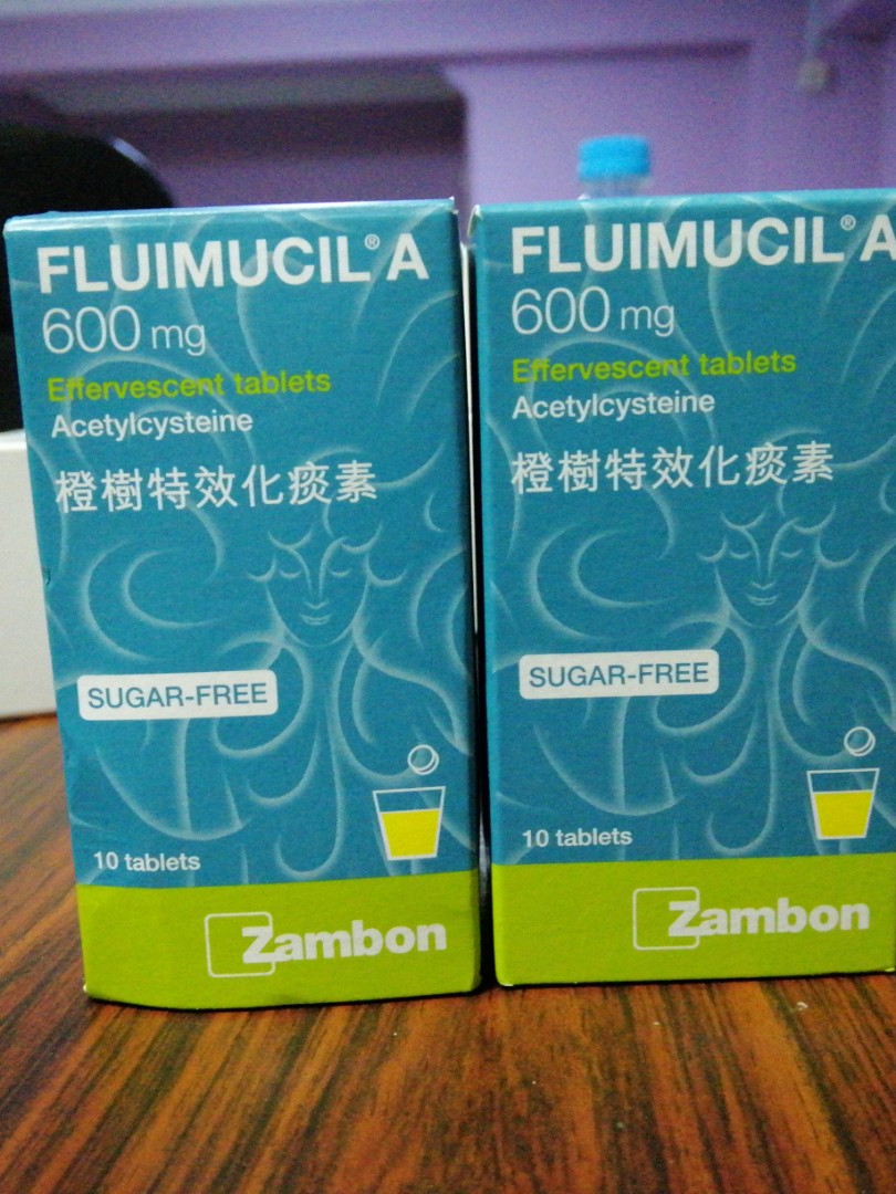 Fluimucila - Effervescent Tablets for Phlegm, Everything Else on Carousell