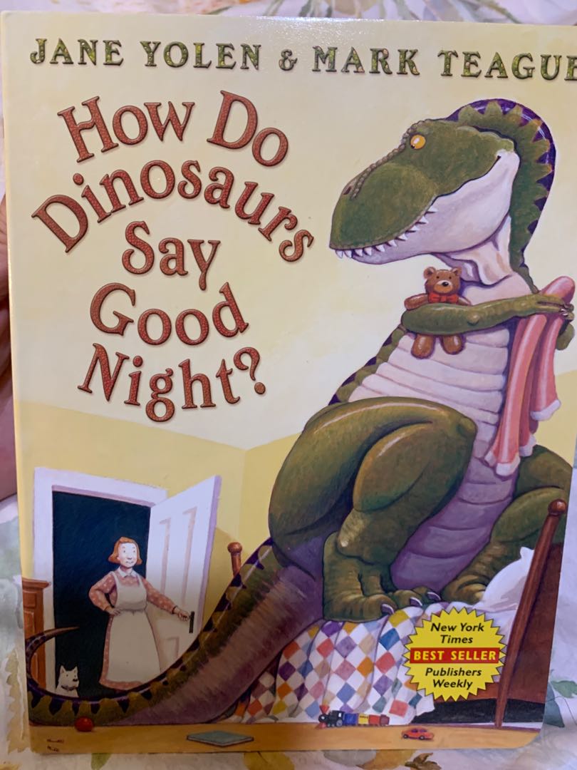 How do dinosaurs say good night board book, Books & Stationery ...